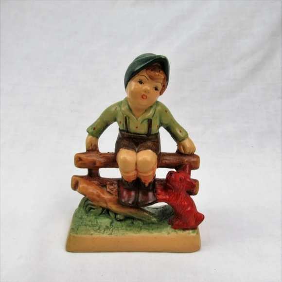 Hummel | Accents | Vintage Hummel German Boy On Fence Figurine With ...